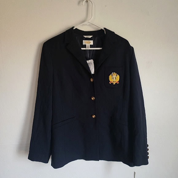 Talbots | Jackets & Coats | Vintage Talbots Navy Wool Blazer ...